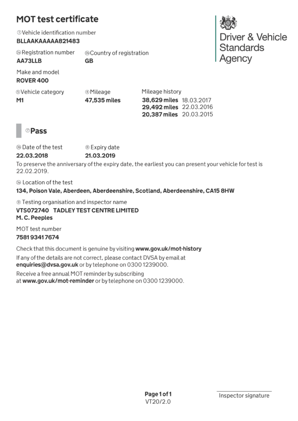 Your MOT Pass or Fail Explained - What to do next?